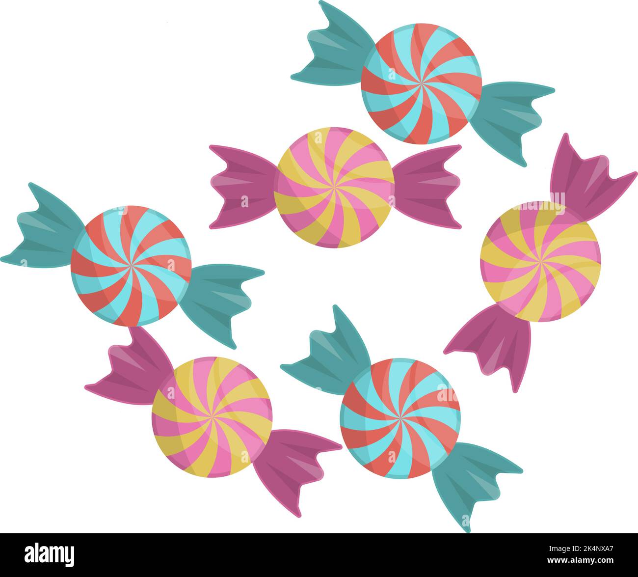 Candy on a black background Stock Vector Images - Alamy