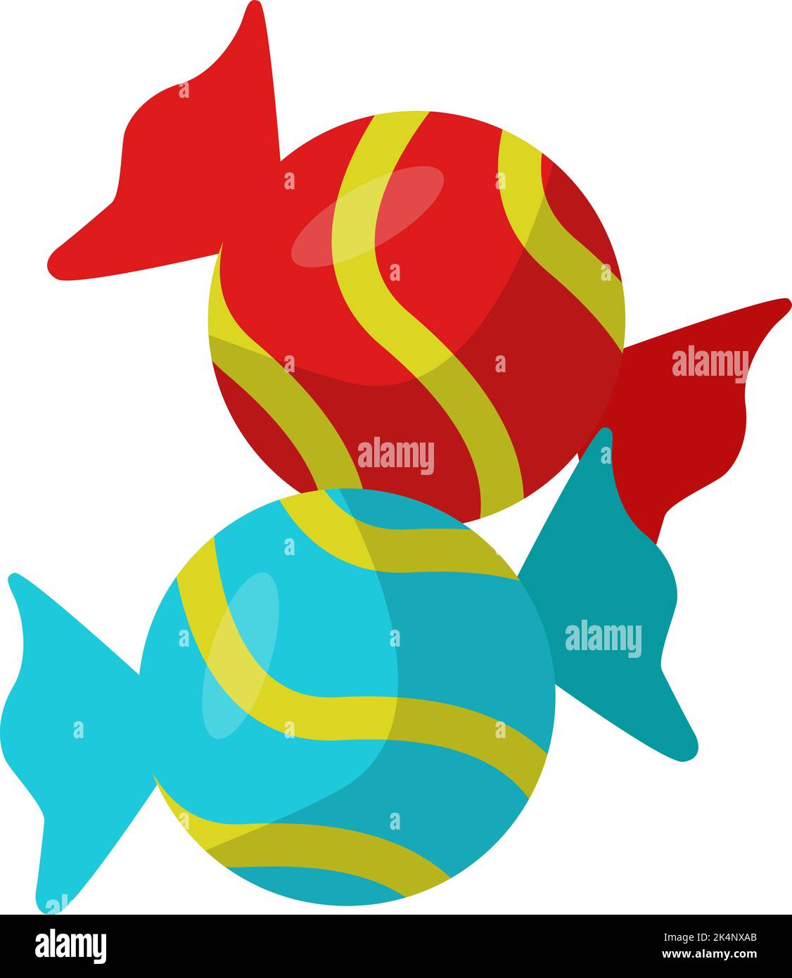 Chocolate candy, illustration, vector on a white background Stock ...