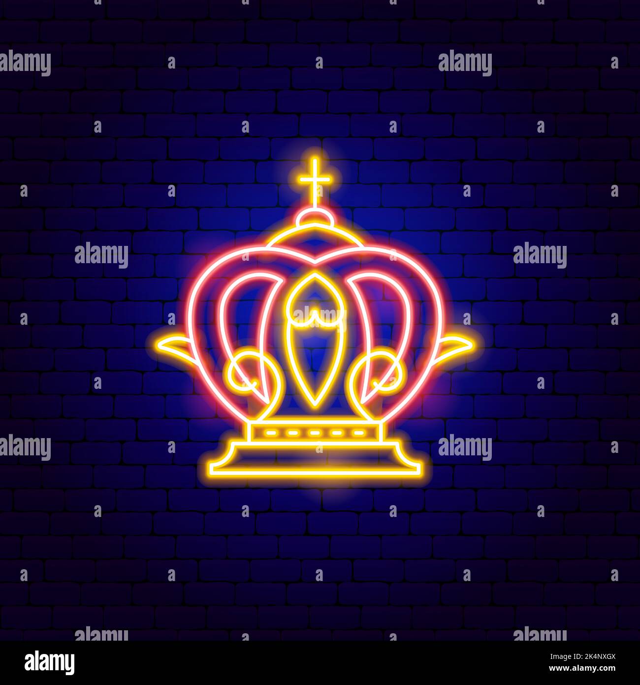 Queen Crown Neon Sign Stock Vector Image & Art - Alamy