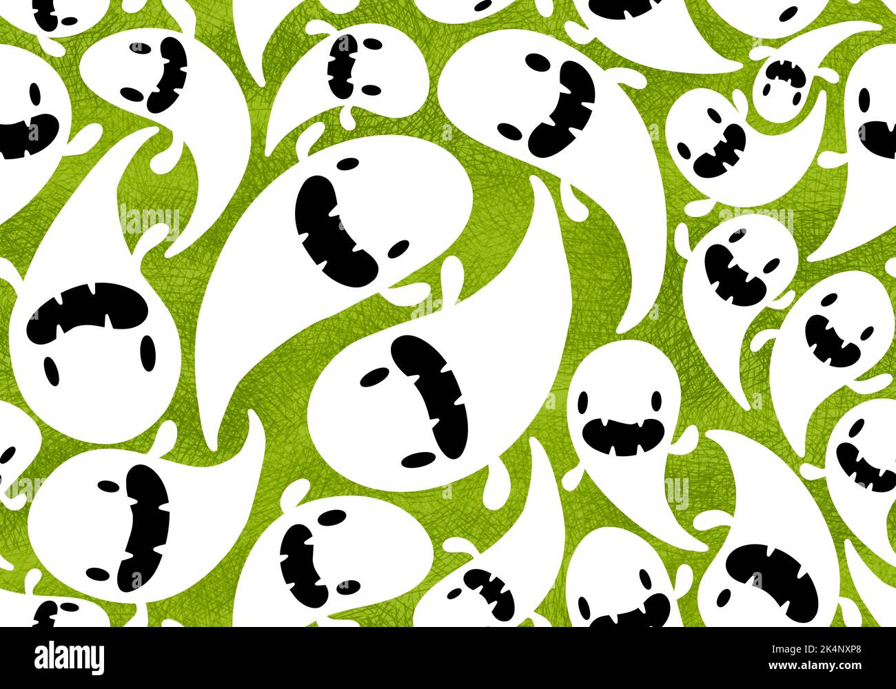 Halloween ghost seamless cartoon pattern for wrapping paper and kids ...