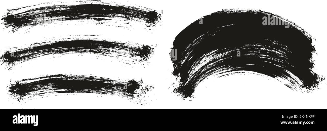 Round Brush Thin Curved Background Mix Artist Brush High Detail ...