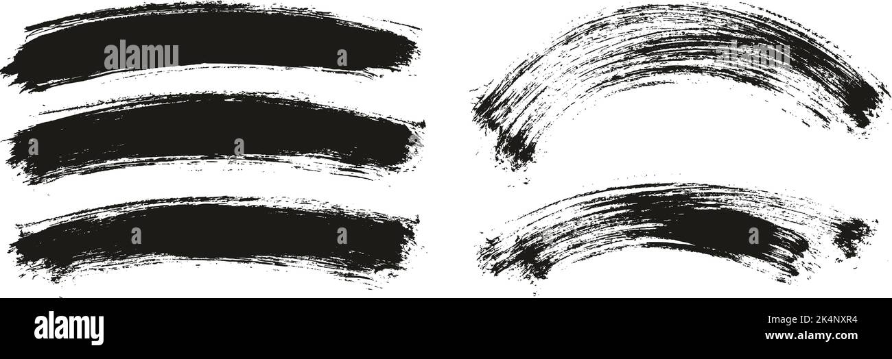 Round Brush Thin Curved Background Mix Artist Brush High Detail ...