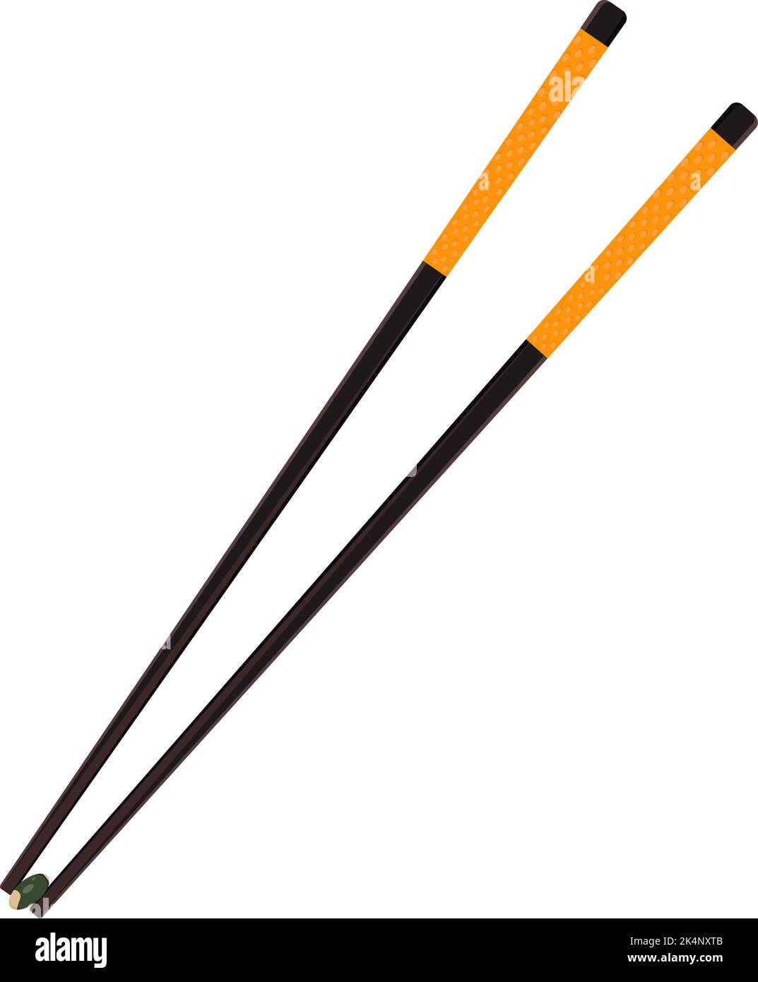 Plastic chopsticks, illustration, vector on a white background Stock ...