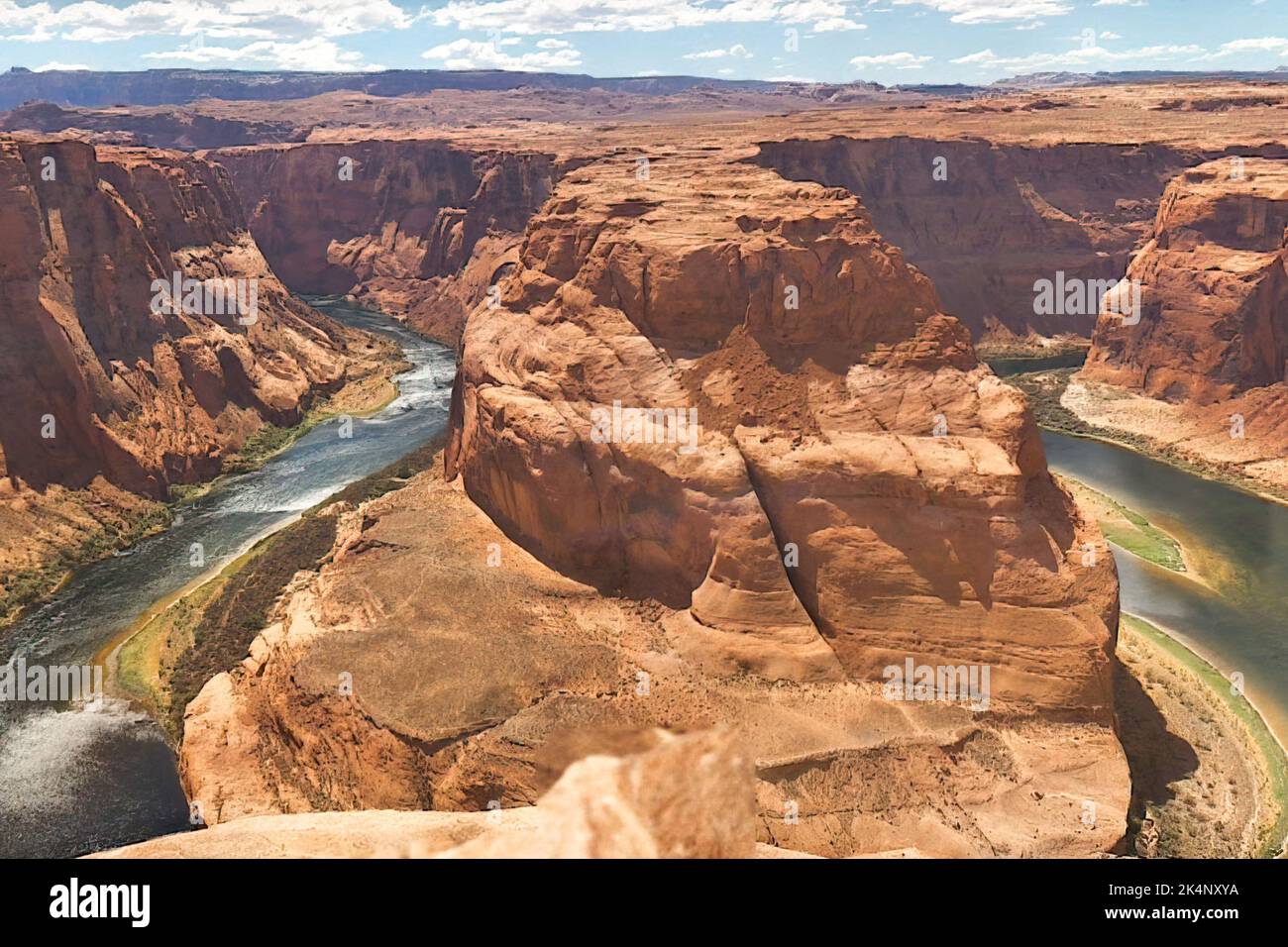 The Grand Canyon, a steep-sided canyon carved by the Colorado River in ...