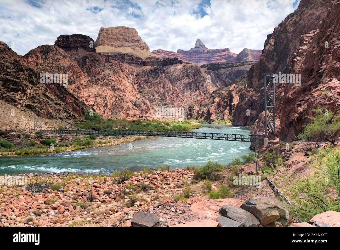 The Grand Canyon, a steep-sided canyon carved by the Colorado River in ...