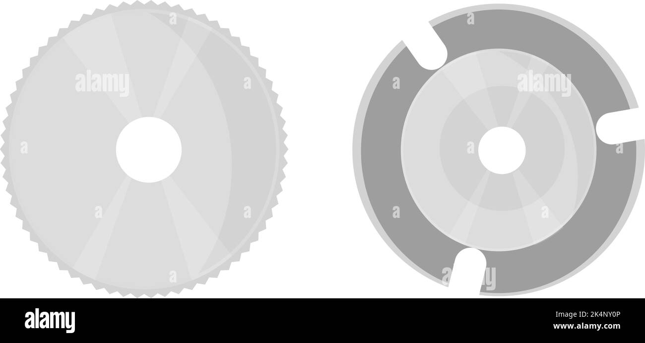 Circular saw blade, illustration, vector on a white background Stock ...