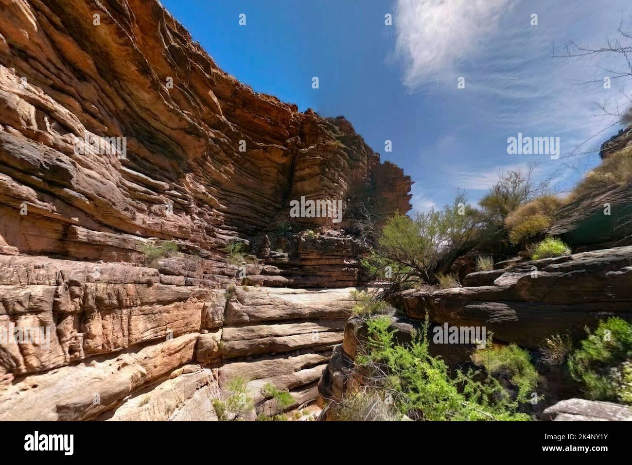 The Grand Canyon, a steep-sided canyon carved by the Colorado River in ...