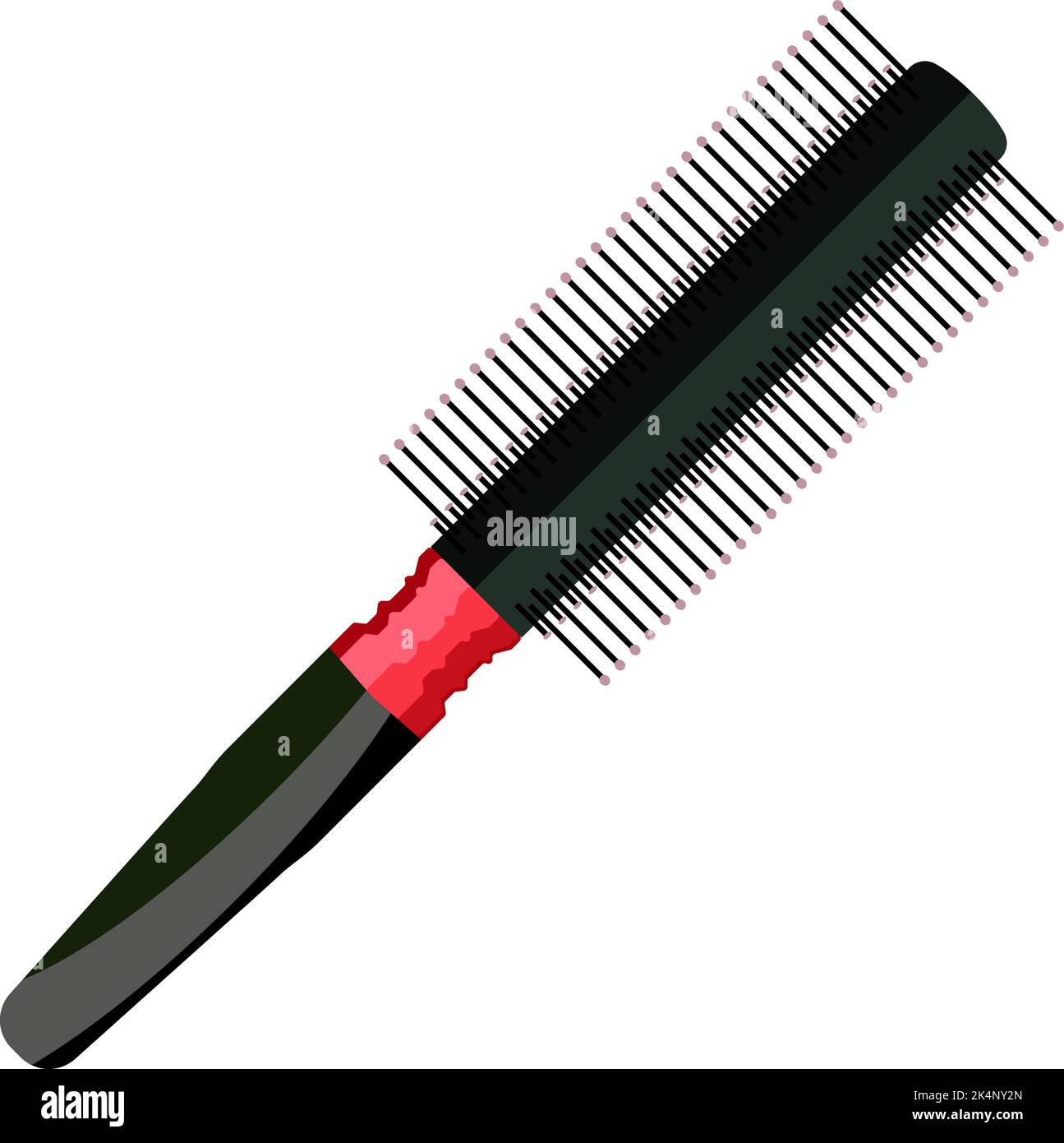 Round hairbrush Stock Vector Images - Alamy