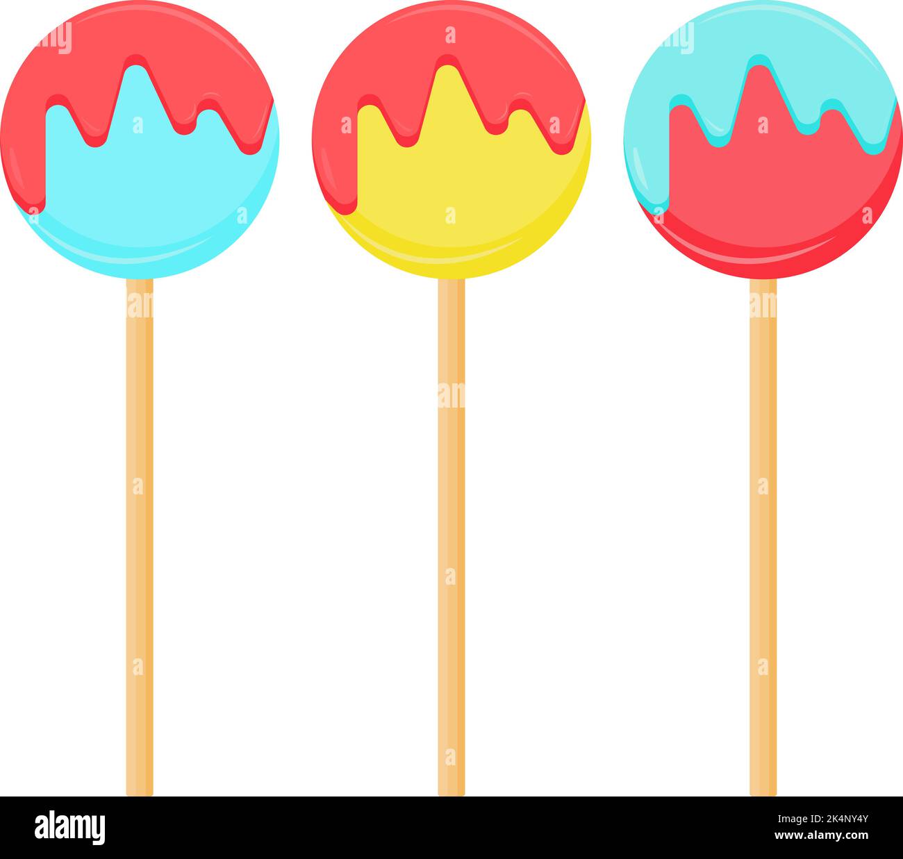 Pink cake pops Stock Vector Images - Alamy