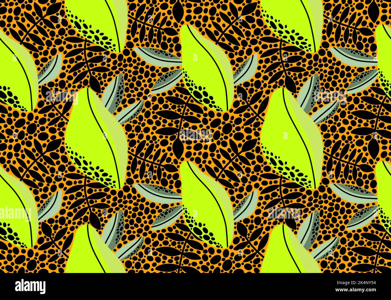 Summer fruit seamless doodle cartoon polka dots lemon pattern for ...