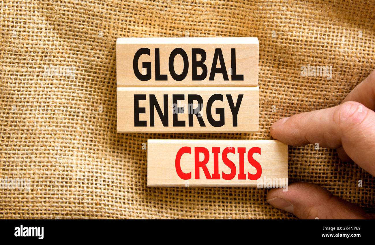 Global energy crisis symbol. Concept words Global energy crisis on ...