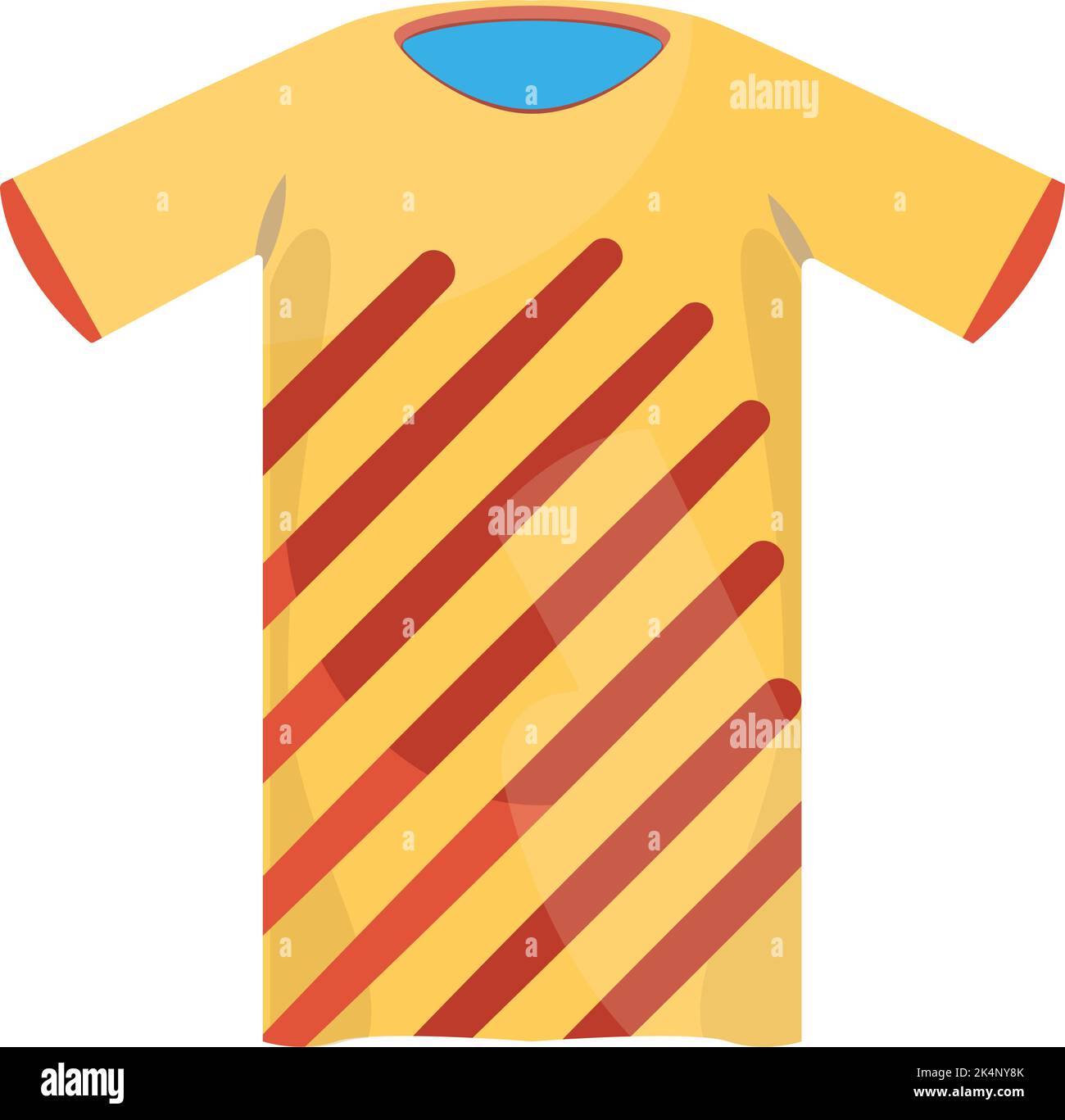 Yellow shirt, illustration, vector on a white background Stock Vector ...