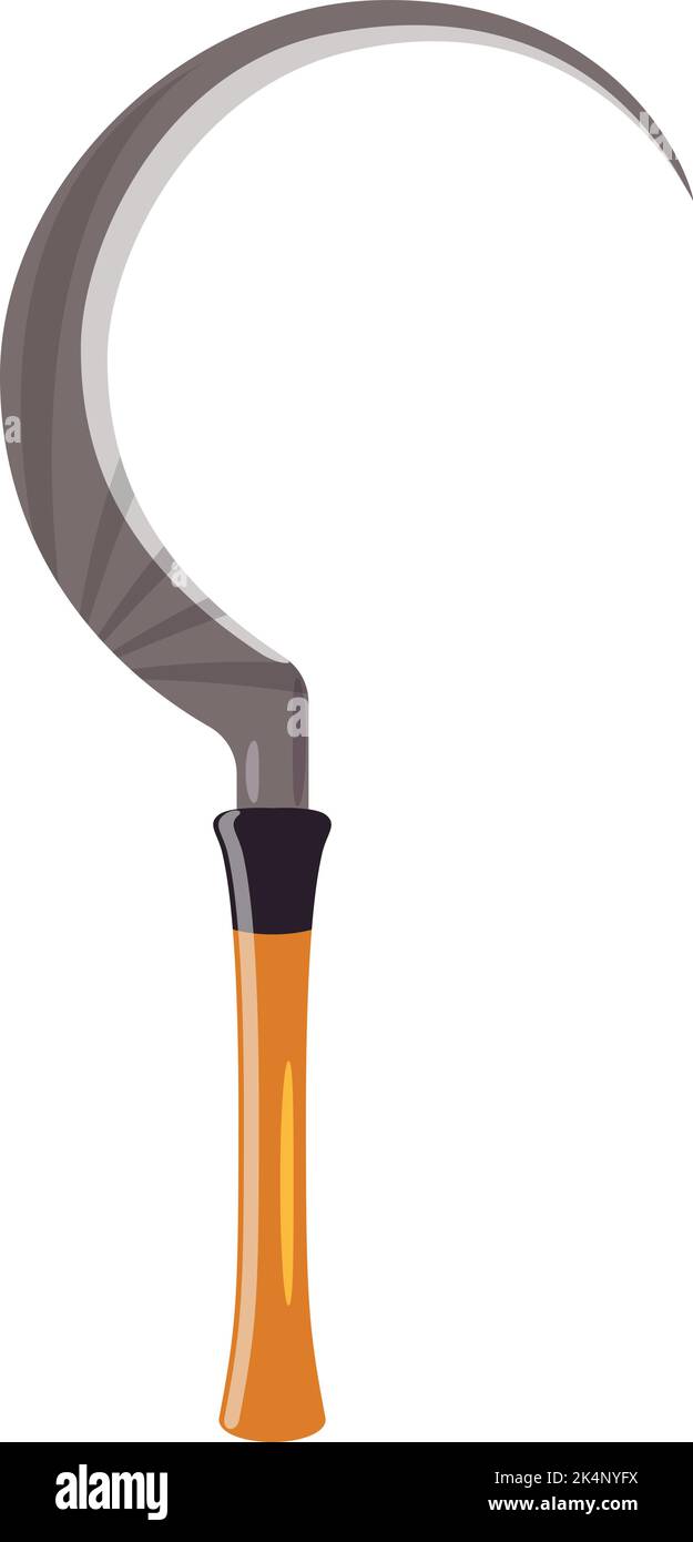 Sharp sickle, illustration, vector on a white background Stock Vector ...