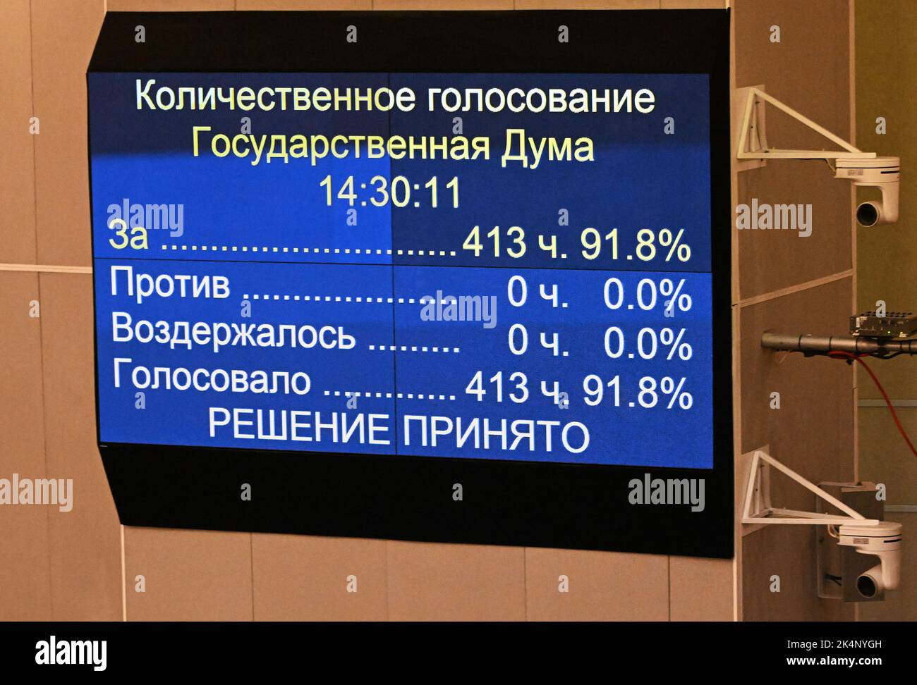 Extraordinary plenary meeting of the State Duma of Russia. Genre ...