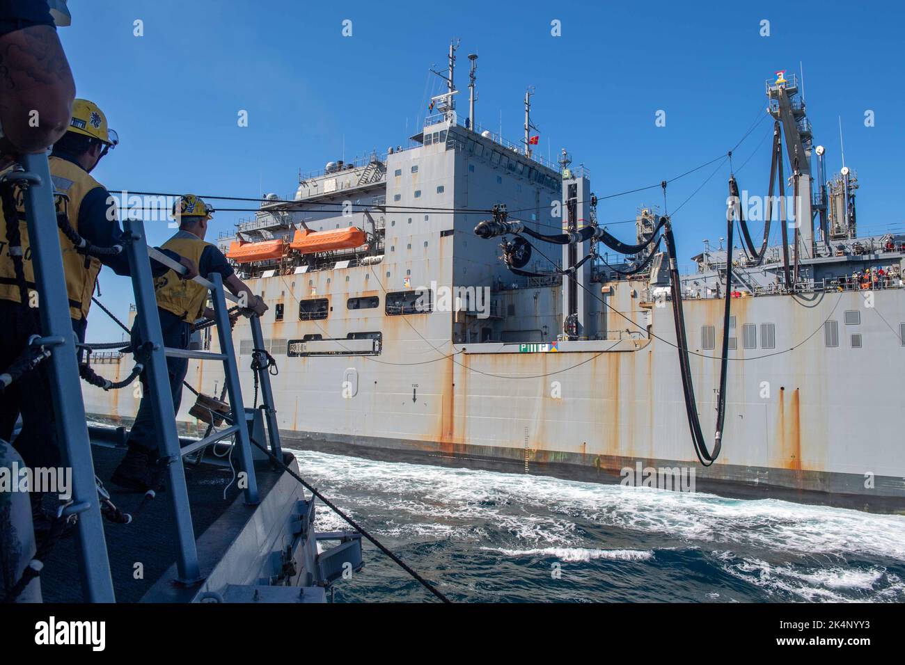 221002-N-SN516-1463 PACIFIC OCEAN (Oct. 2, 2022) U.S. Navy Sailors ...