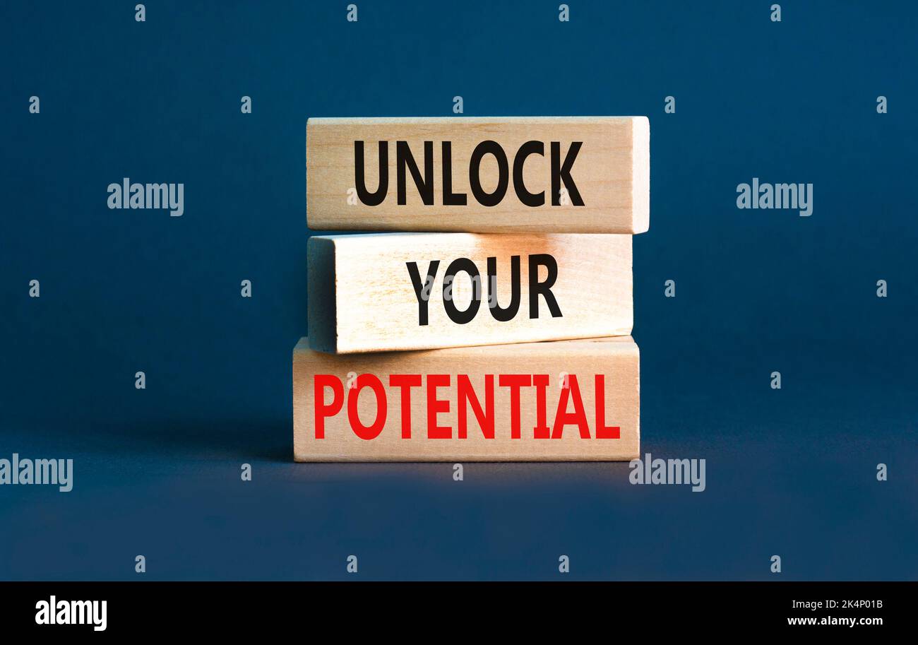 Unlock your potential symbol. Concept words Unlock your potential on ...