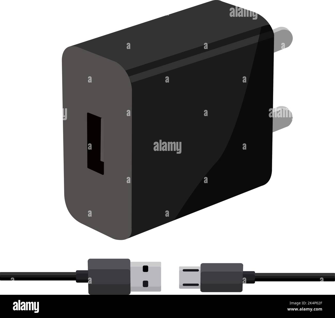 Phone charger Stock Vector Images - Alamy