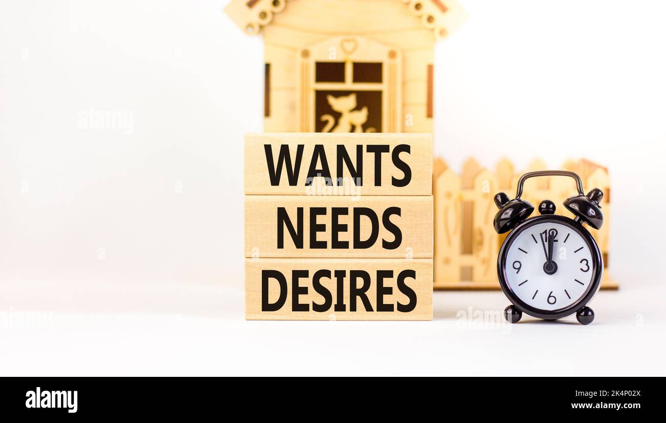 Wants needs and desires symbol. Concept words Wants Needs Desires on ...