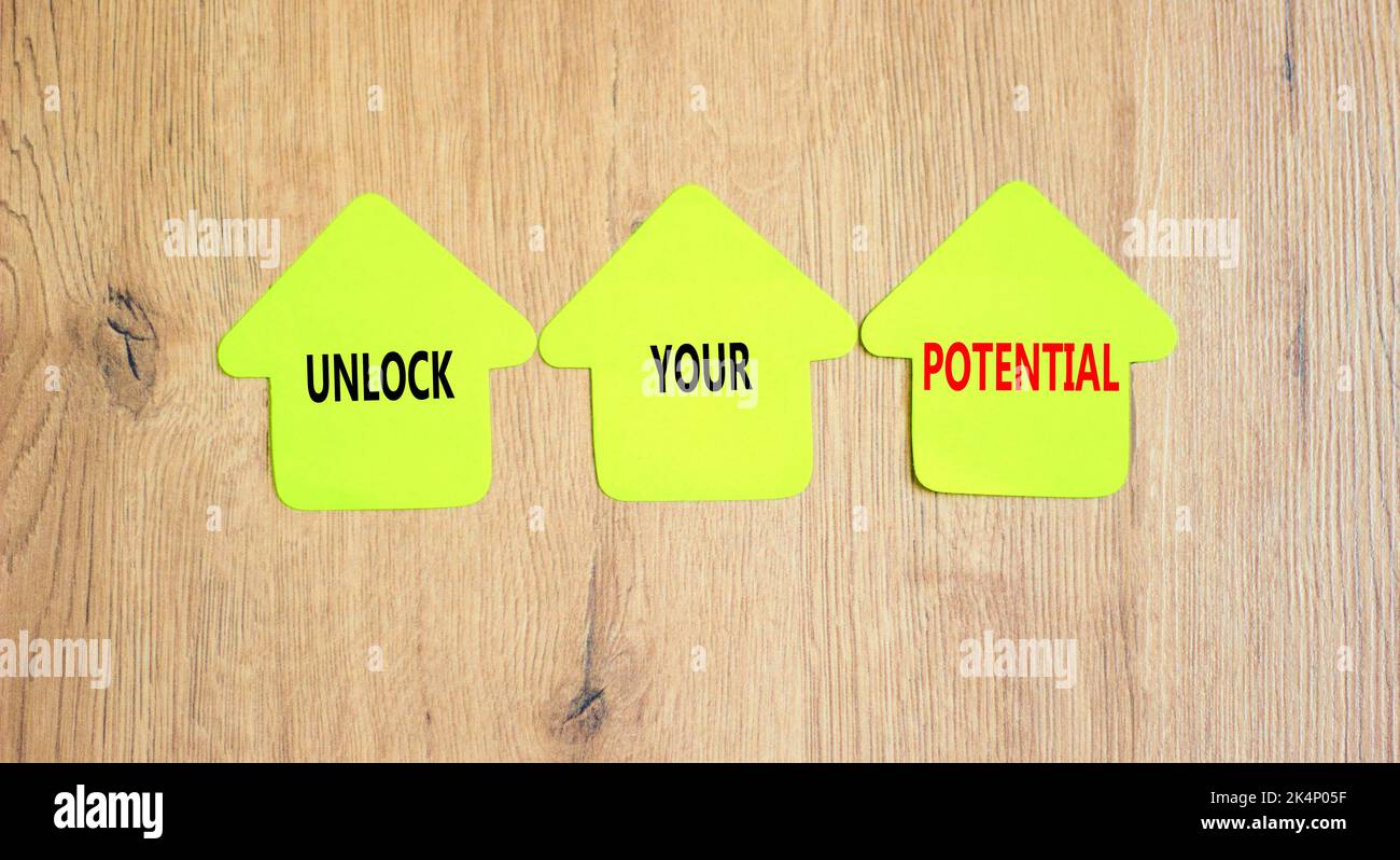 Unlock your potential symbol. Concept words Unlock your potential on ...