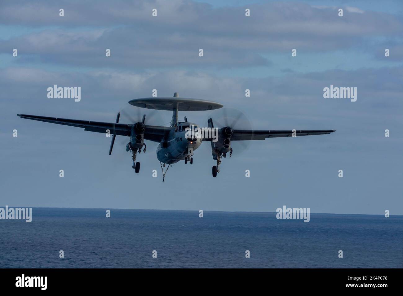 221002-N-KU796-2278 PACIFIC OCEAN (Oct. 2, 2022) An E-2C Hawkeye, from ...