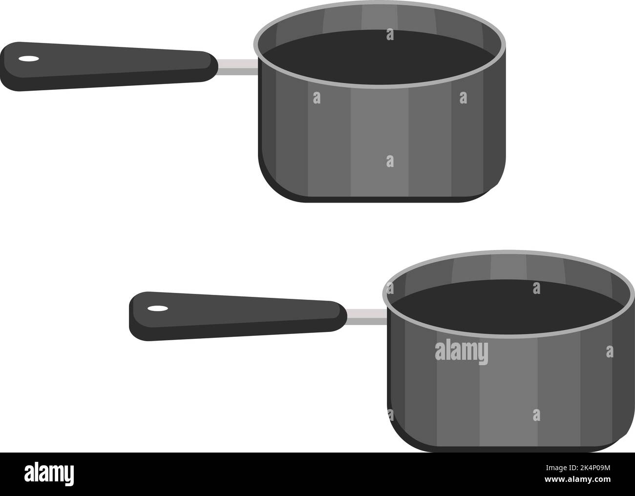 Sauce pans Stock Vector Images - Alamy