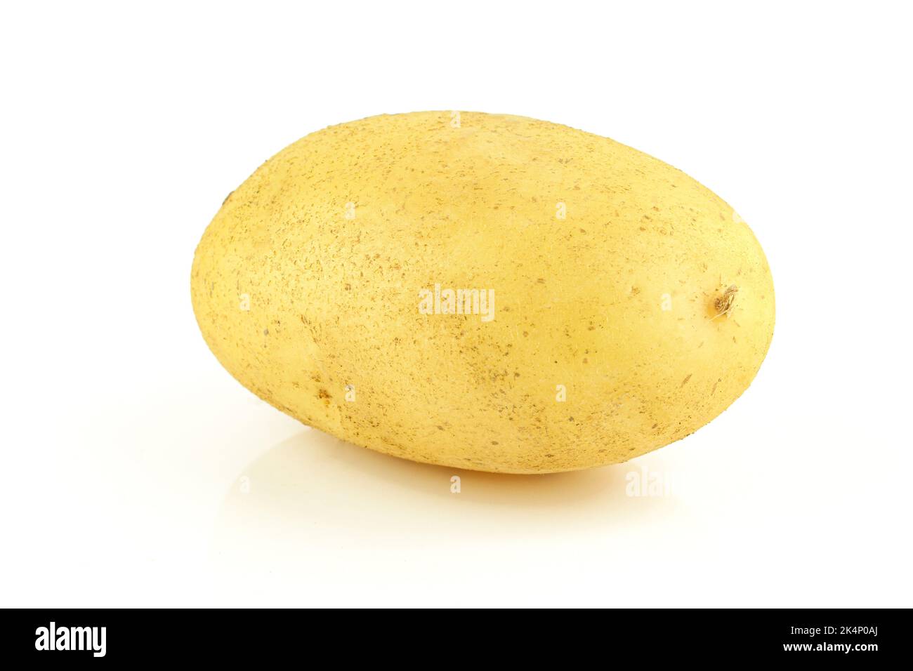 Single organic potato isolated on white background Stock Photo - Alamy