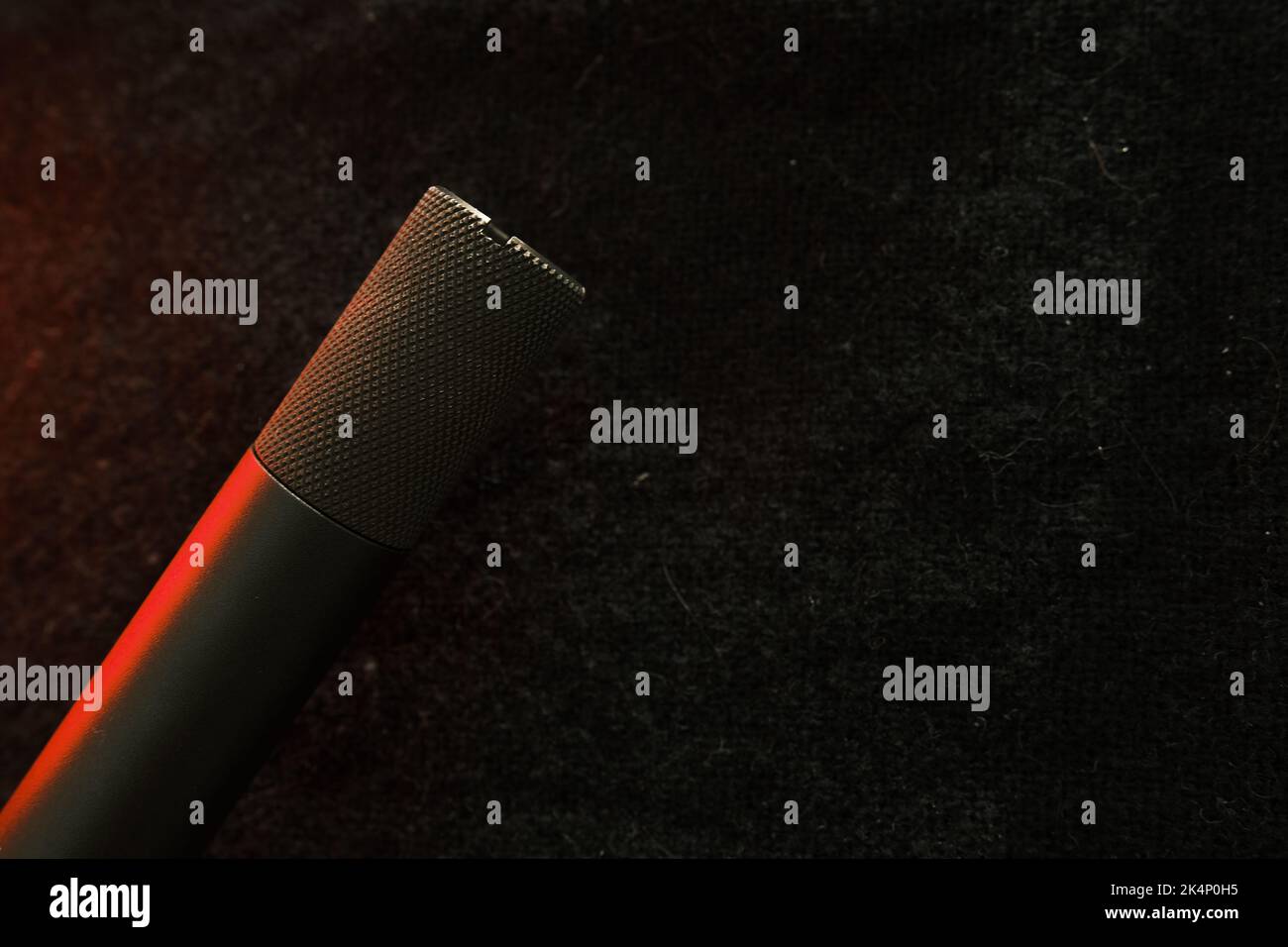 Muzzle of shotguns. Shotgun - macro shooting. Muzzle end of the barrel ...