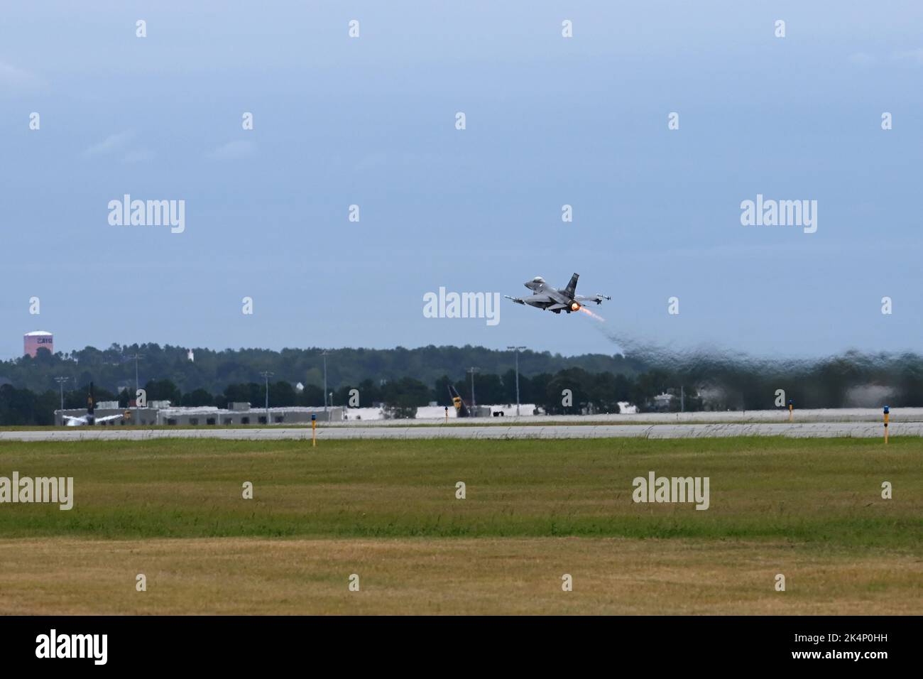 A U.S. Air Force F-16 fighter jet from the South Carolina Air National ...