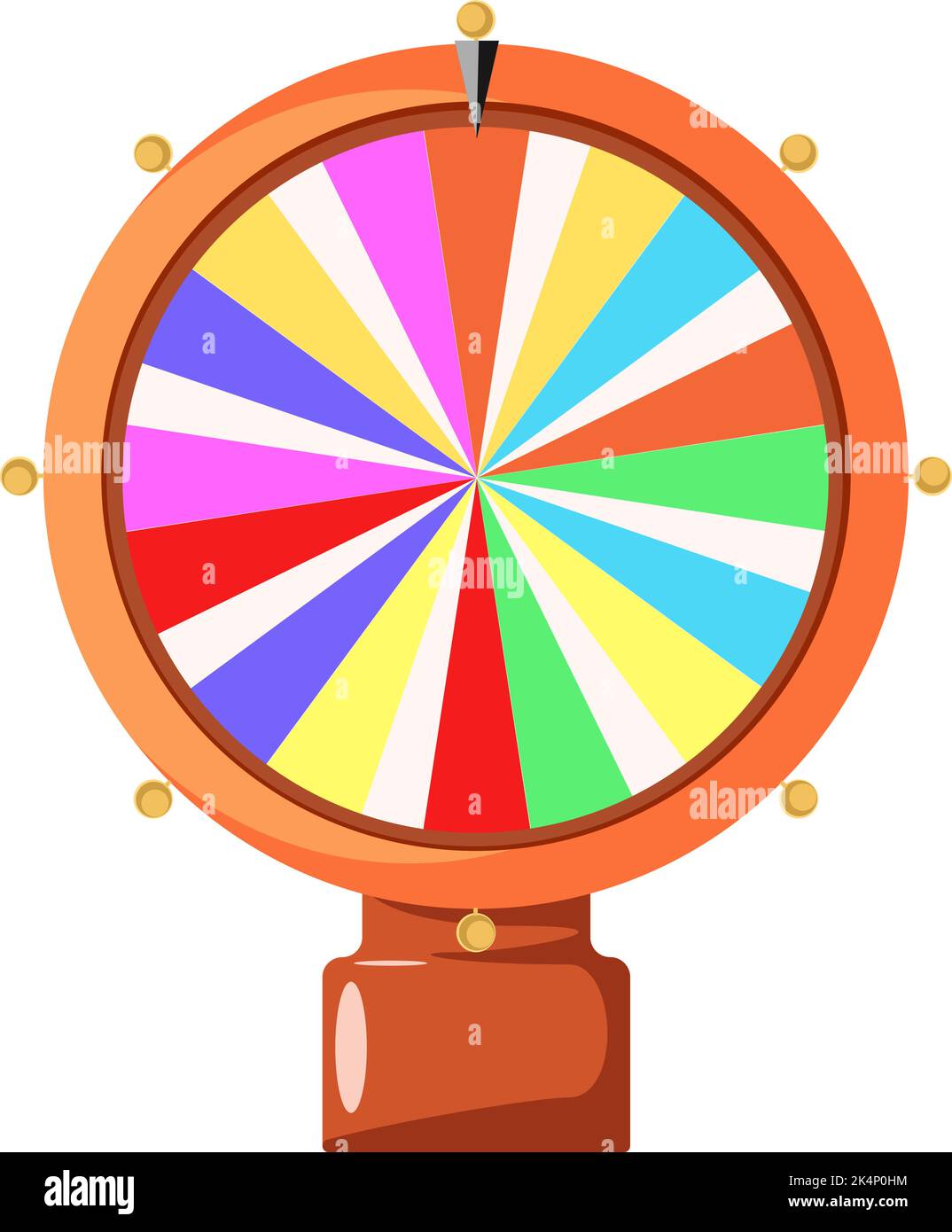 Casino lucky wheel, illustration, vector on a white background Stock ...