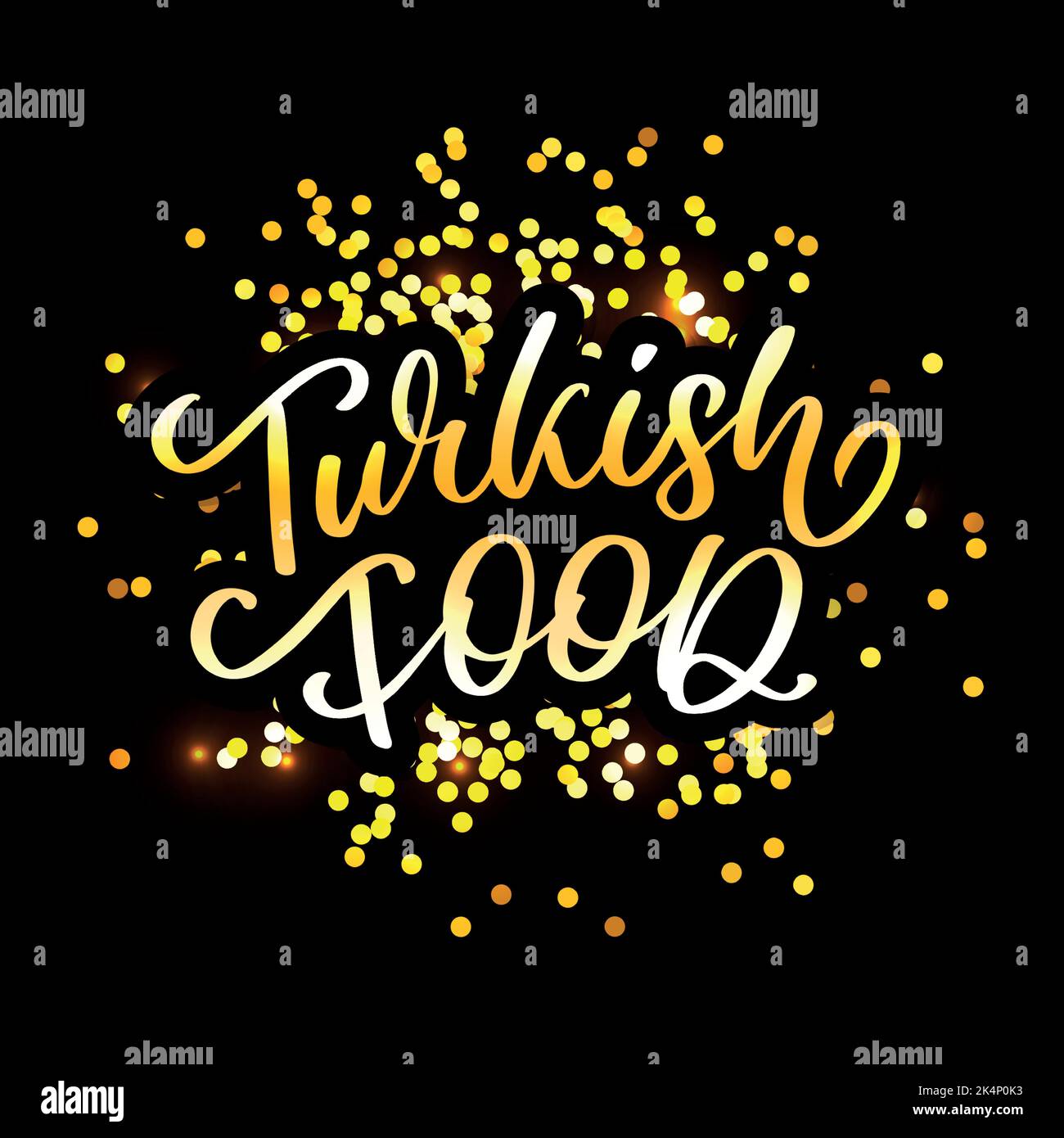 Turkish food letter. Design element. Traditional design. Vector ...