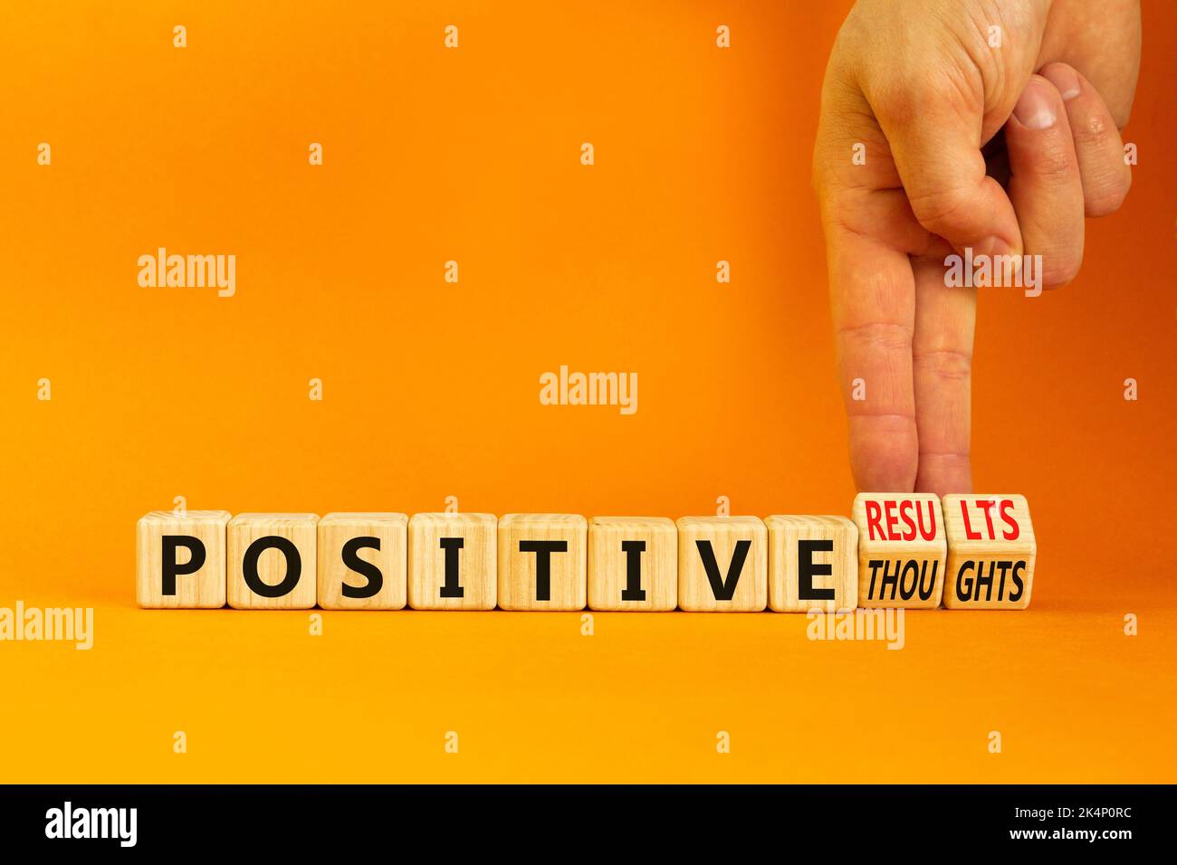 Positive result thoughts symbol. Concept words Positive results or ...