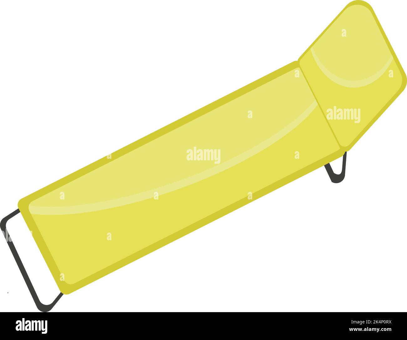 Yellow sunbed Stock Vector Images - Alamy