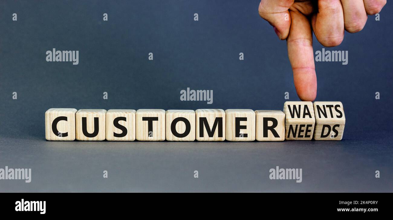 Customer wants and needs symbol. Concept words Customer wants or ... Customer wants and needs symbol. Concept words Customer wants or ...