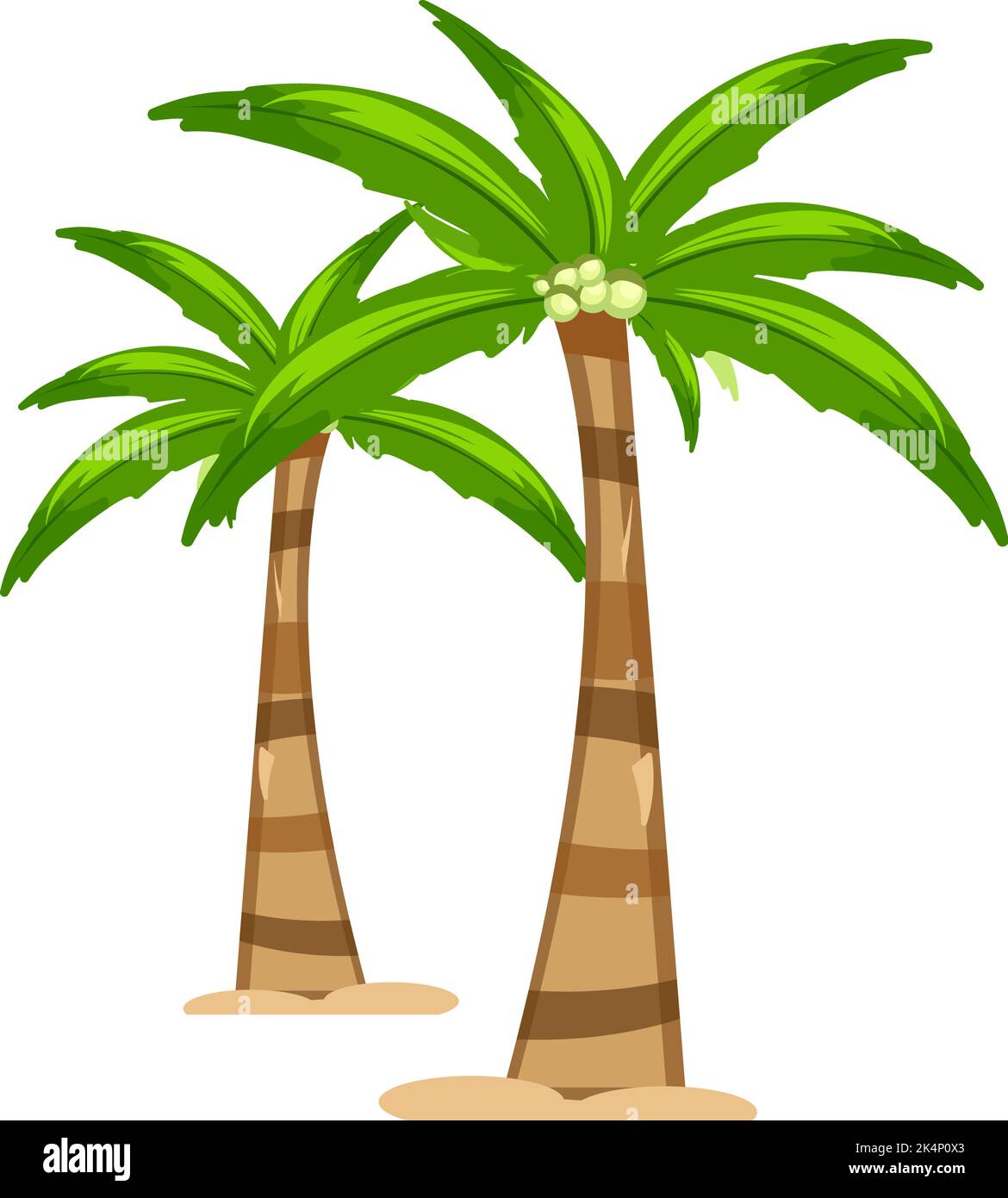 Palm trees background vintage Cut Out Stock Images & Pictures - Alamy