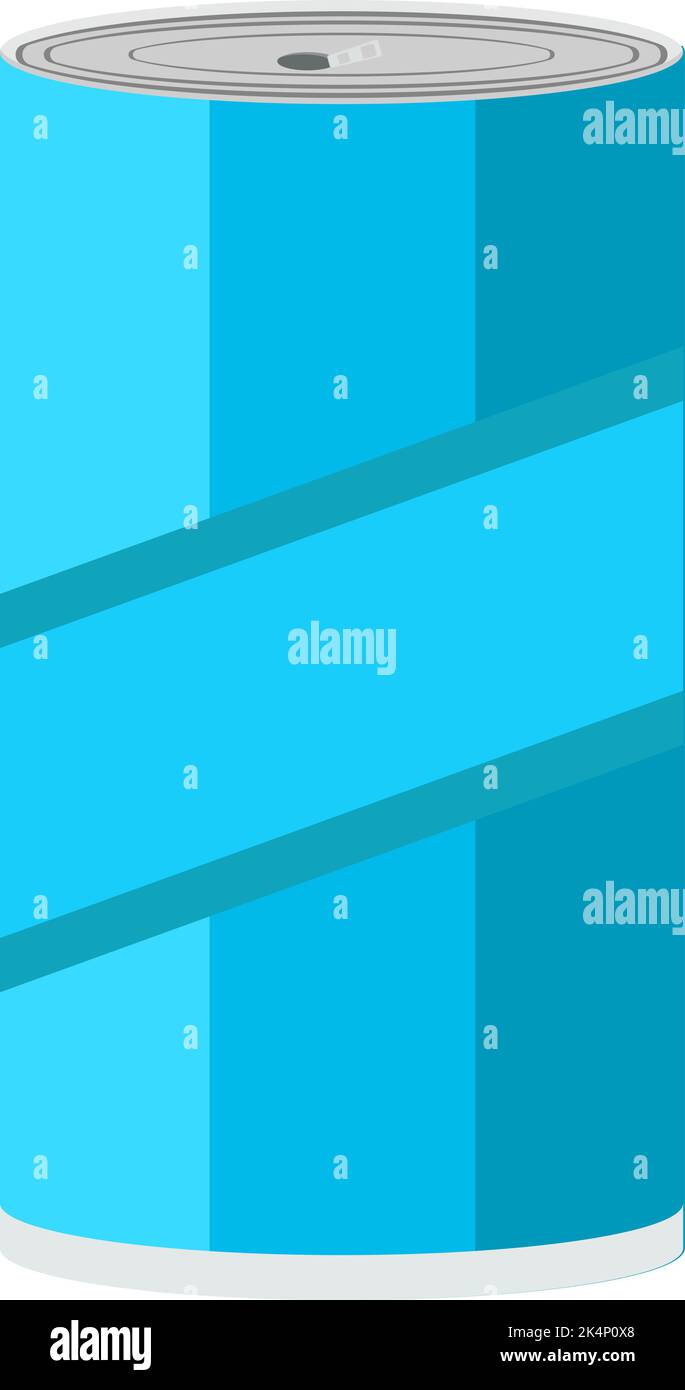 Juice can, illustration, vector on a white background Stock Vector ...