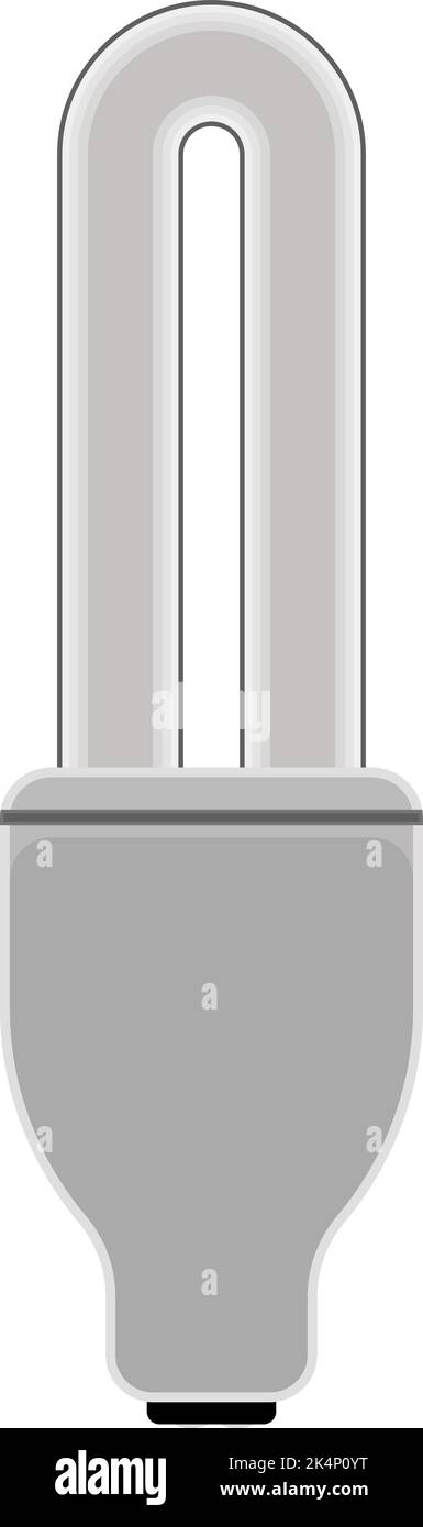 Led lightbulb, illustration, vector on a white background Stock Vector ...