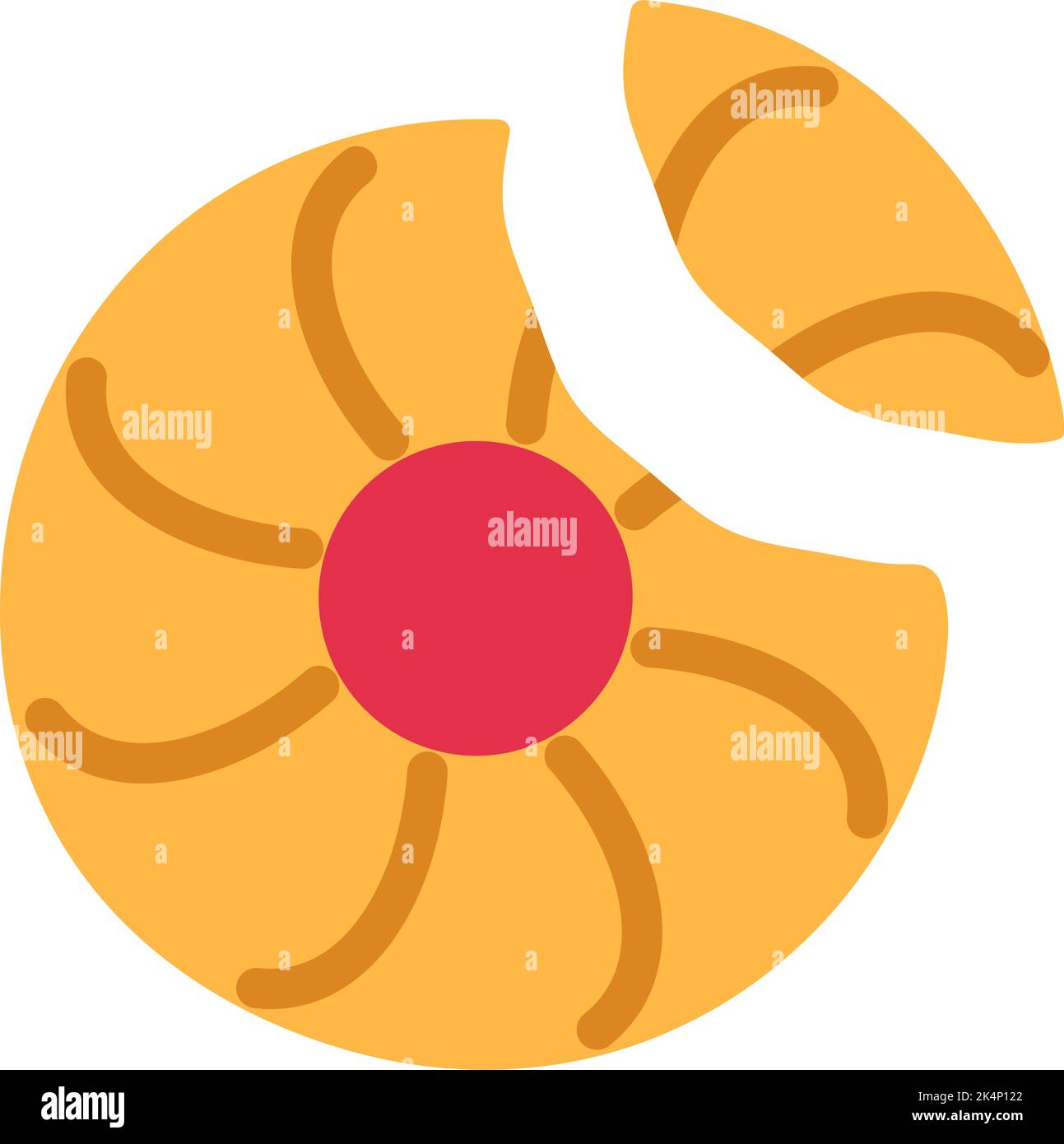 Pastry jam cookie biscuit Stock Vector Images - Alamy