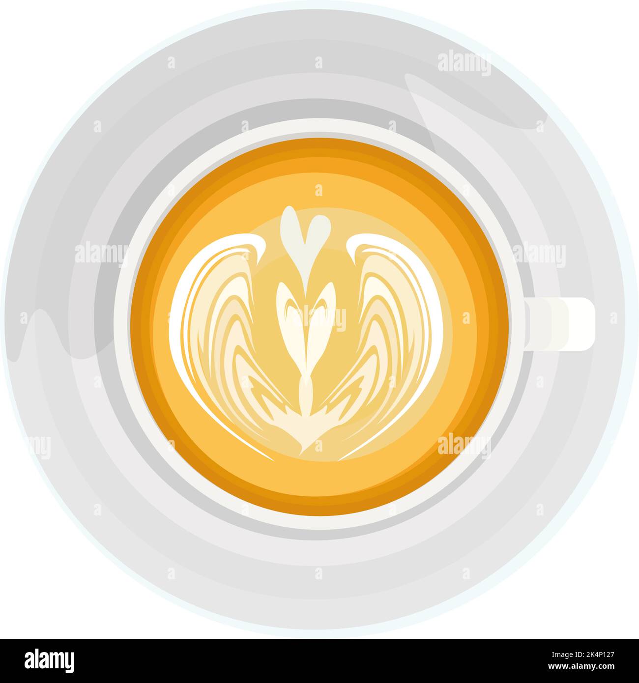 Coffee art, illustration, vector on a white background Stock Vector ...