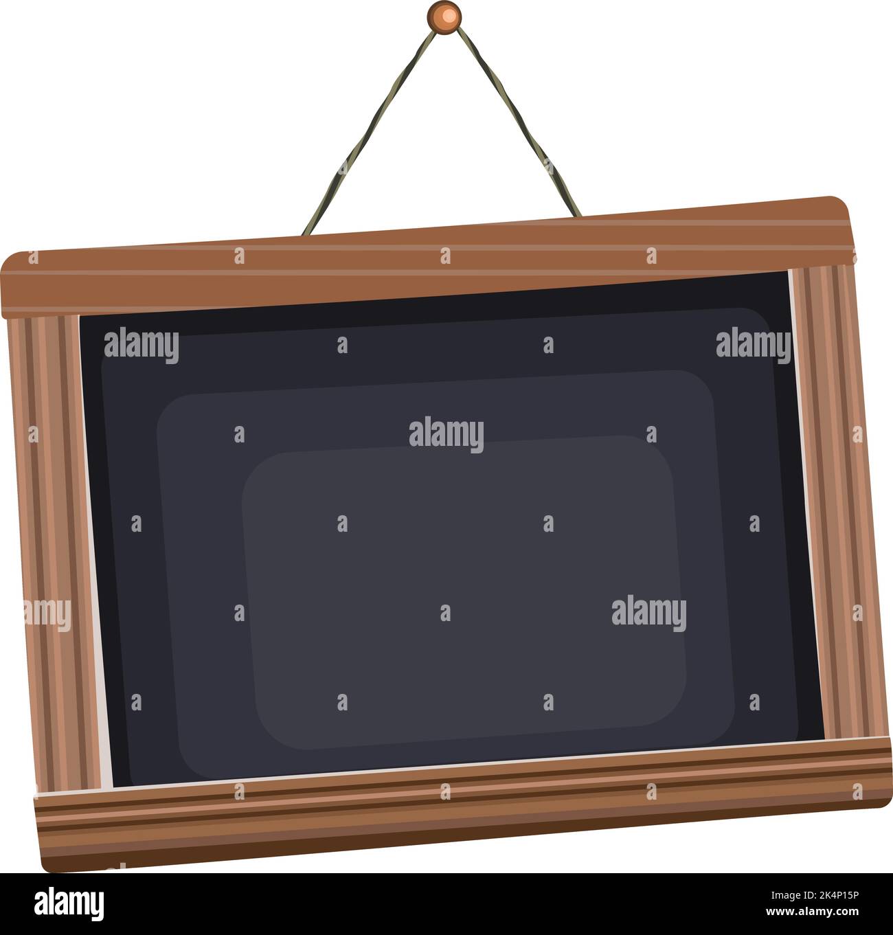 Black chalk board, illustration, vector on a white background Stock ...