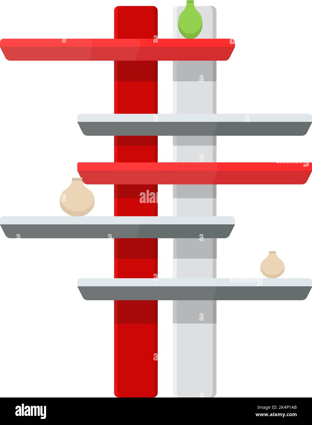 Wooden shelves vector vectors hi-res stock photography and images - Alamy