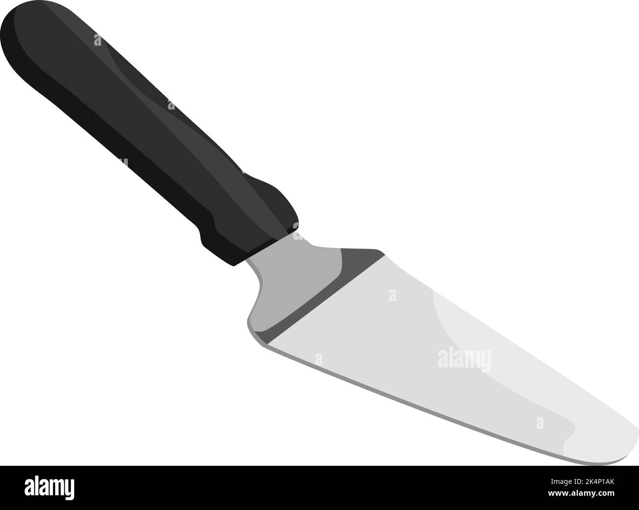 Cake serving knife, illustration, vector on a white background Stock ...