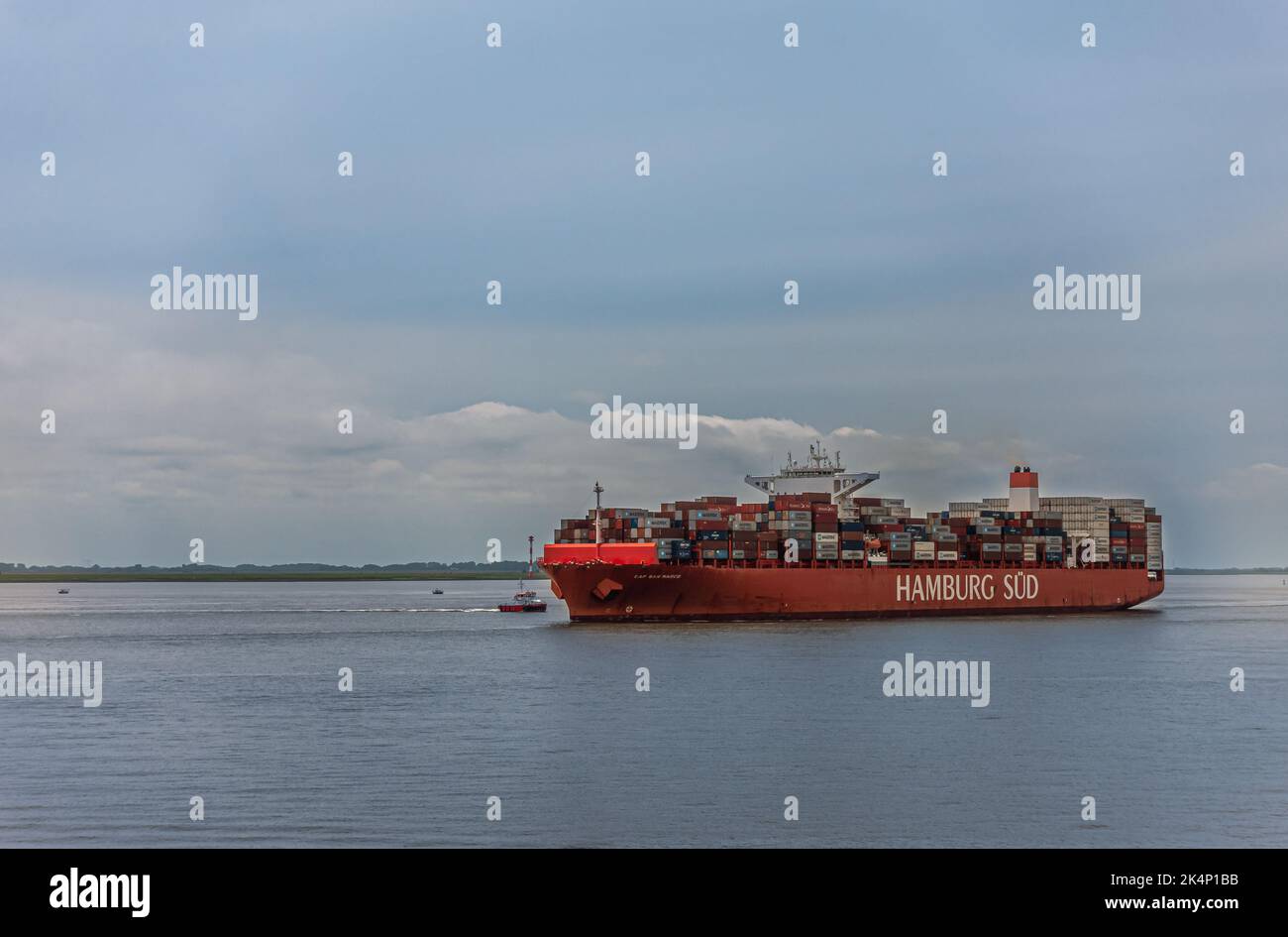 Brunsbuttel, Germany - July 12, 2022: Kiel Kanal lock, North Sea. Full ...