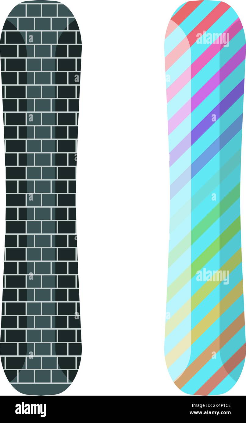 Snow boards, illustration, vector on a white background Stock Vector ...