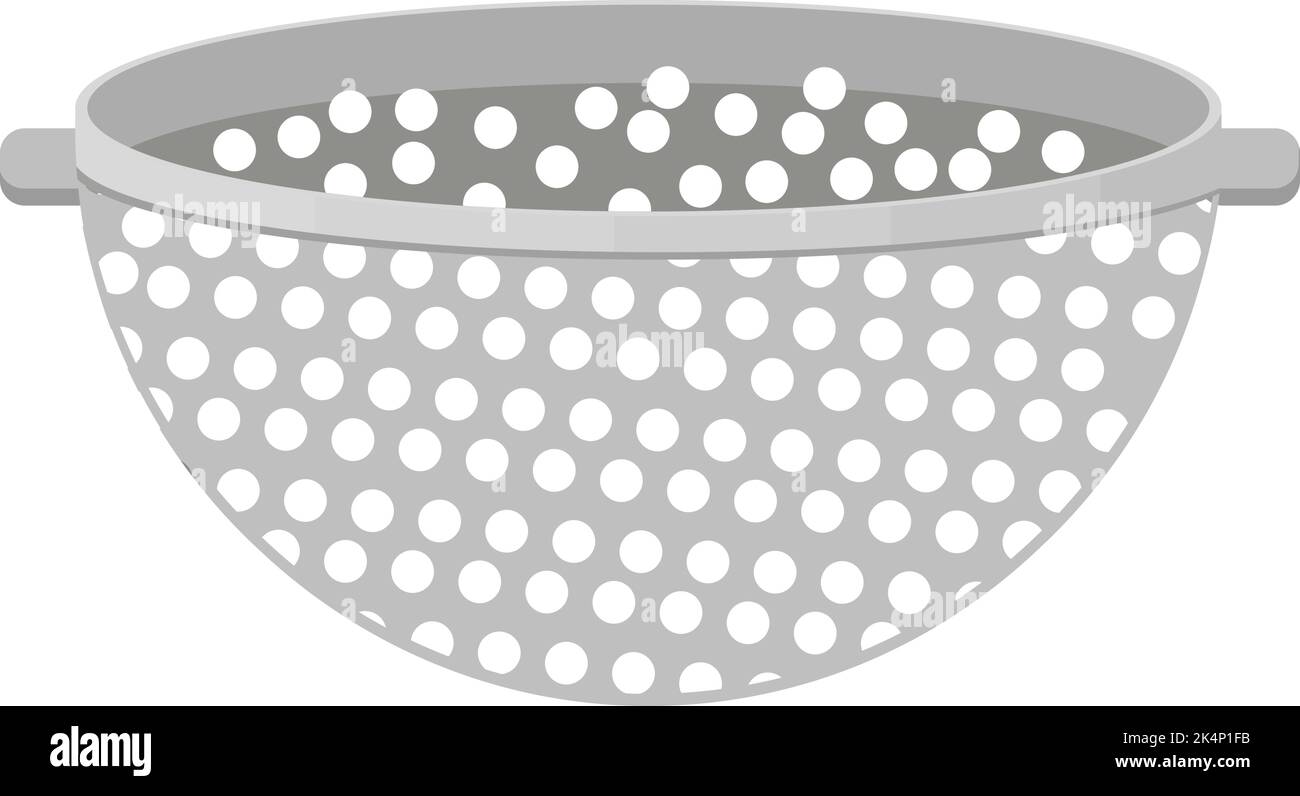 Grey Colander Illustration Vector On A White Background Stock Vector Image And Art Alamy