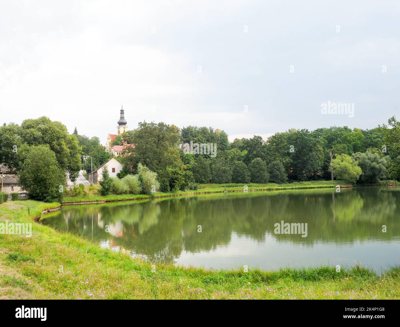 Tabor, Czech Republic - July 30, 2018: Historic city center Stock Photo ...