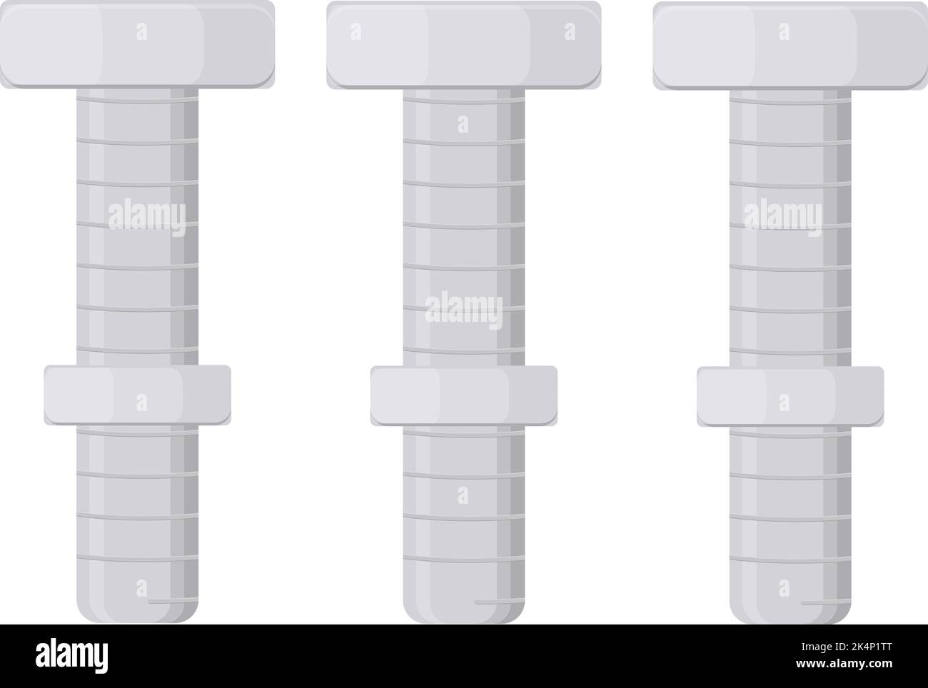 Three metal screws Stock Vector Images - Alamy