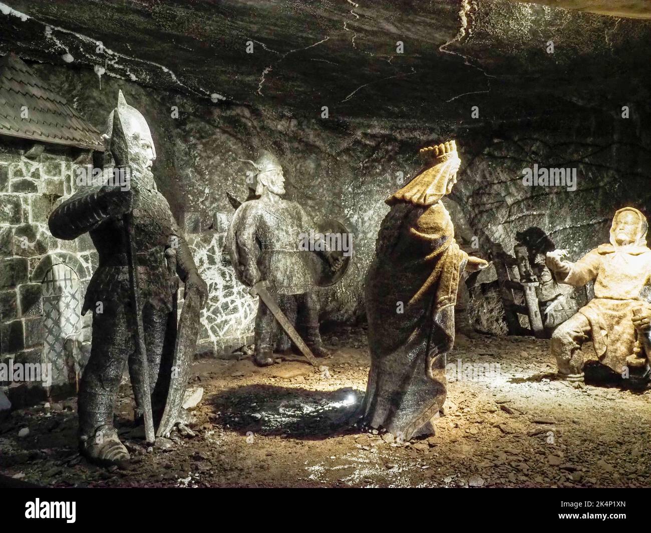 Wieliczka, Poland - August, 2018: Various pictures from the salt mines ...