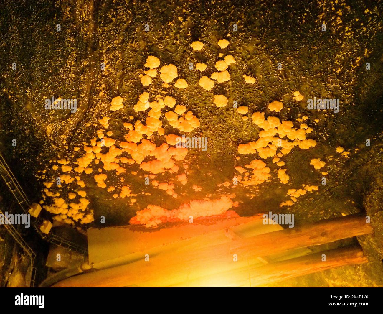 Wieliczka, Poland - August, 2018: Various pictures from the salt mines ...