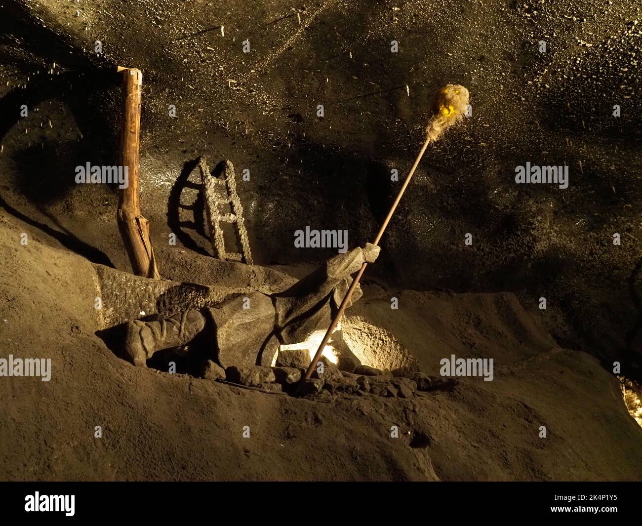 Wieliczka, Poland - August, 2018: Various pictures from the salt mines ...