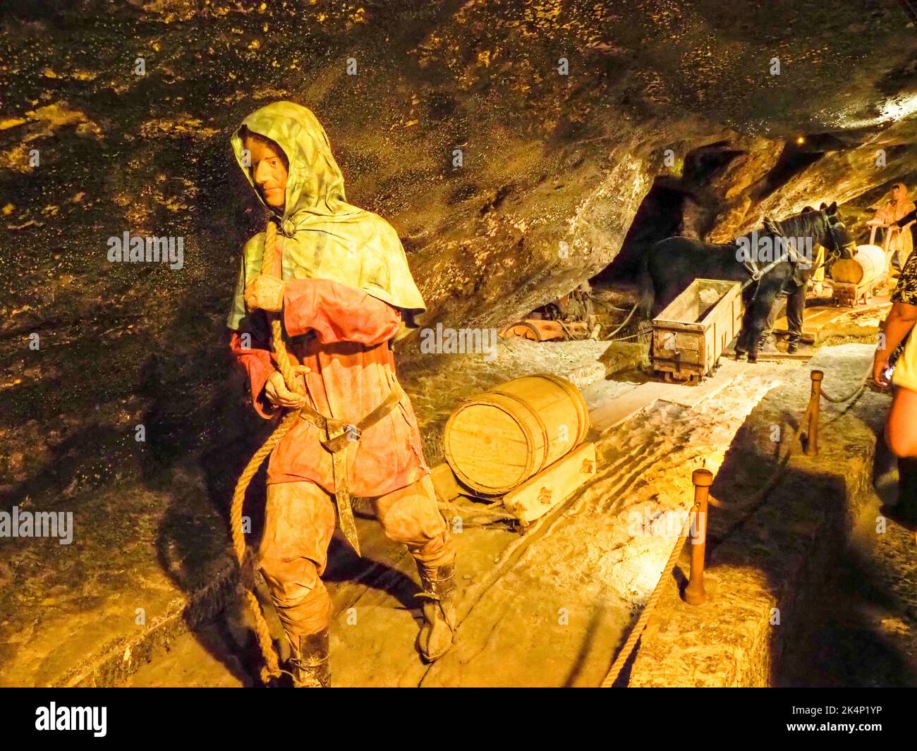 Wieliczka, Poland - August, 2018: Various pictures from the salt mines ...